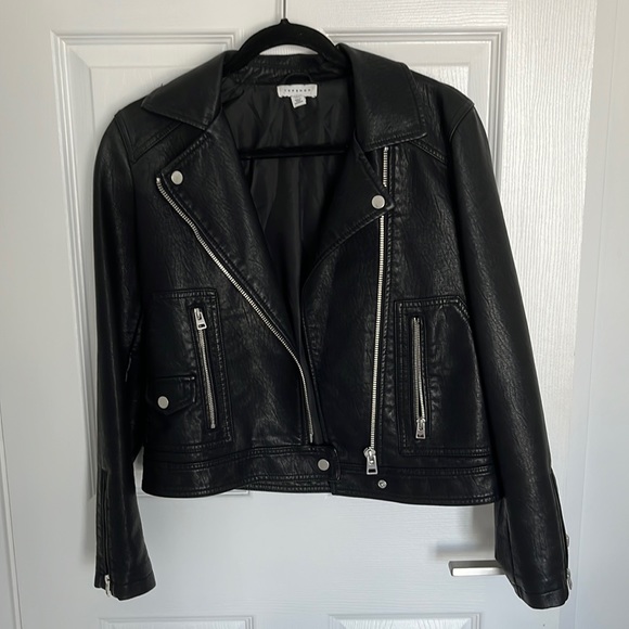 Topshop | Jackets & Coats | Topshop Faux Leather Jacket | Poshmark